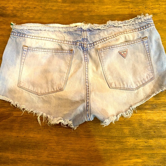 Guess | Shorts | 8s Vintage Guess Acid Wash Cropped Denim Button Shorts ...